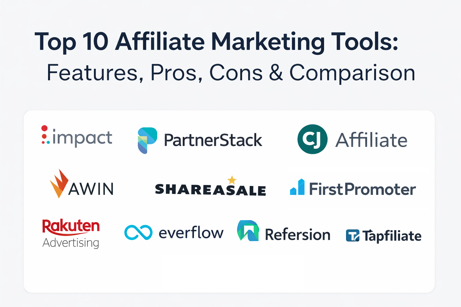 Top 10 Affiliate Marketing Tools: Features, Pros, Cons & Comparison ...