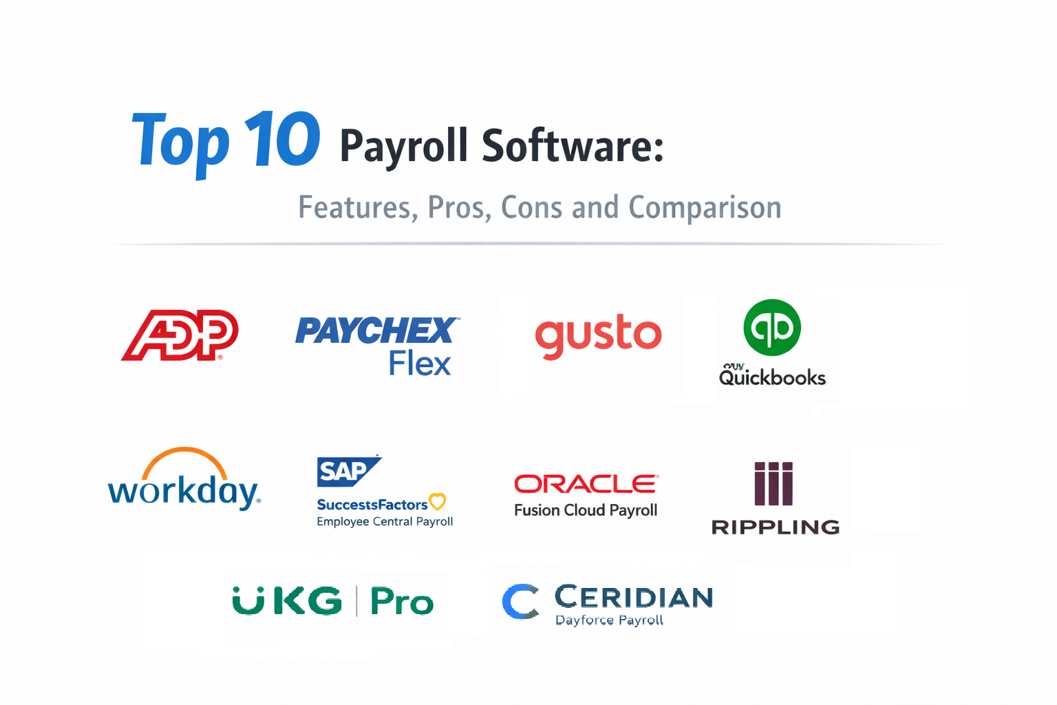 Top 10 Payroll Software: Features, Pros, Cons and Comparison - DevOps ...