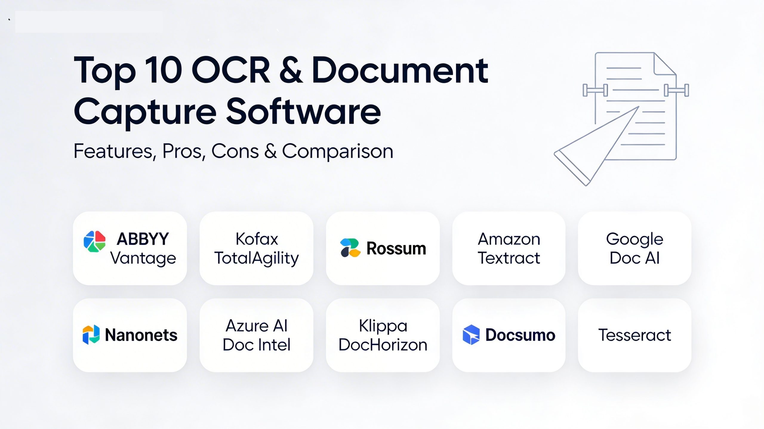 Top 10 OCR & Document Capture Software: Features, Pros, Cons ...