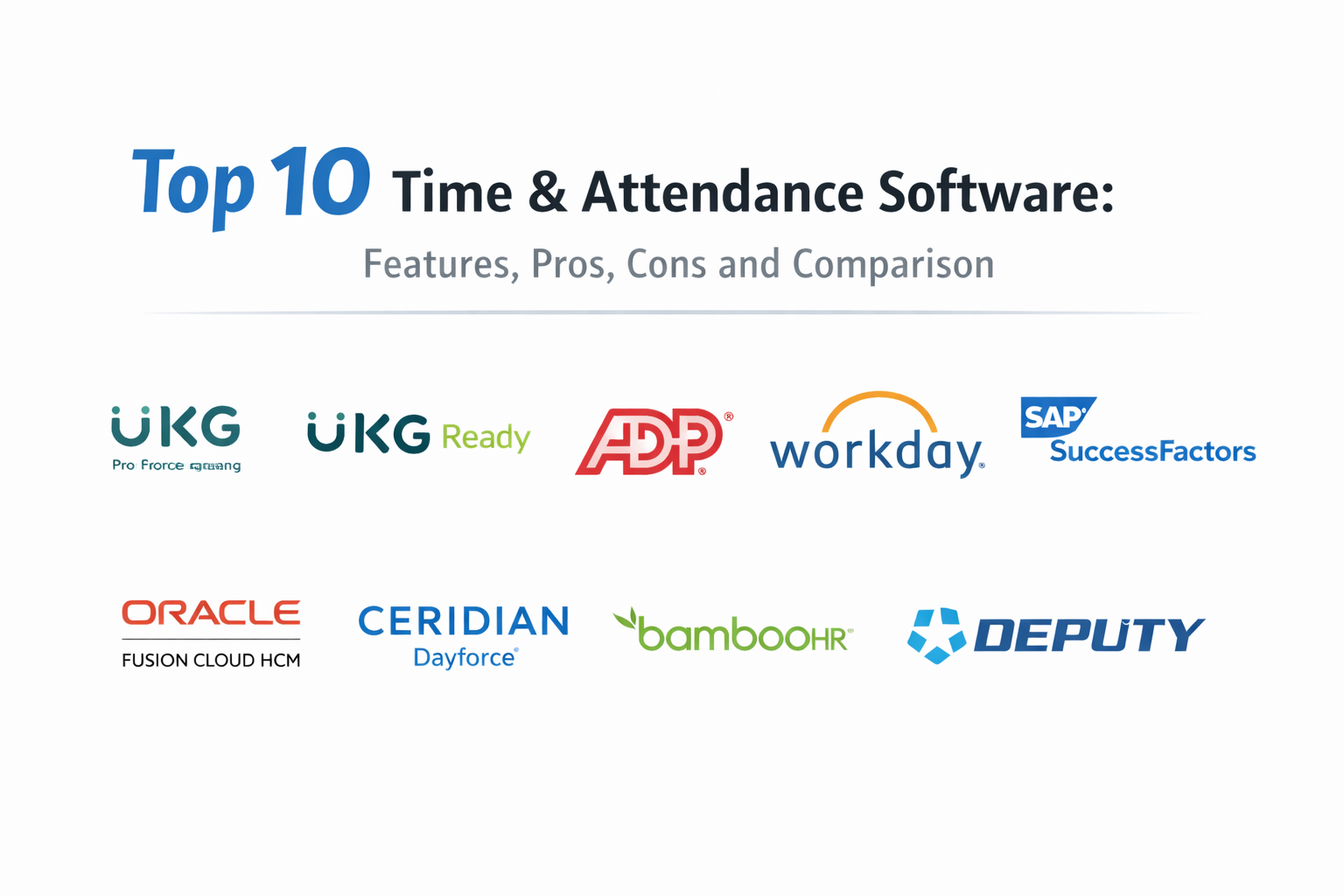 Top 10 Time and Attendance Software: Features, Pros, Cons and ...