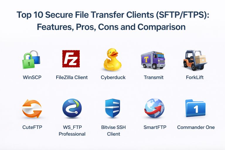Top 10 Secure File Transfer Clients (SFTP and FTPS): Features, Pros ...