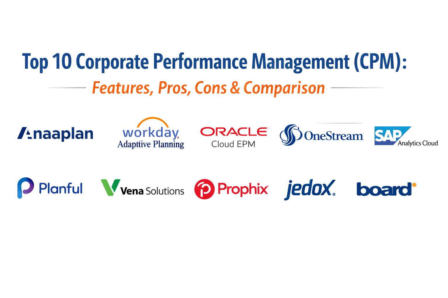 Top 10 Corporate Performance Management (CPM): Features, Pros, Cons ...