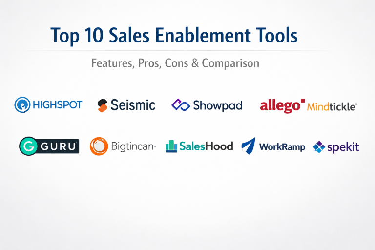Top 10 Sales Enablement Tools: Features, Pros, Cons and Comparison ...