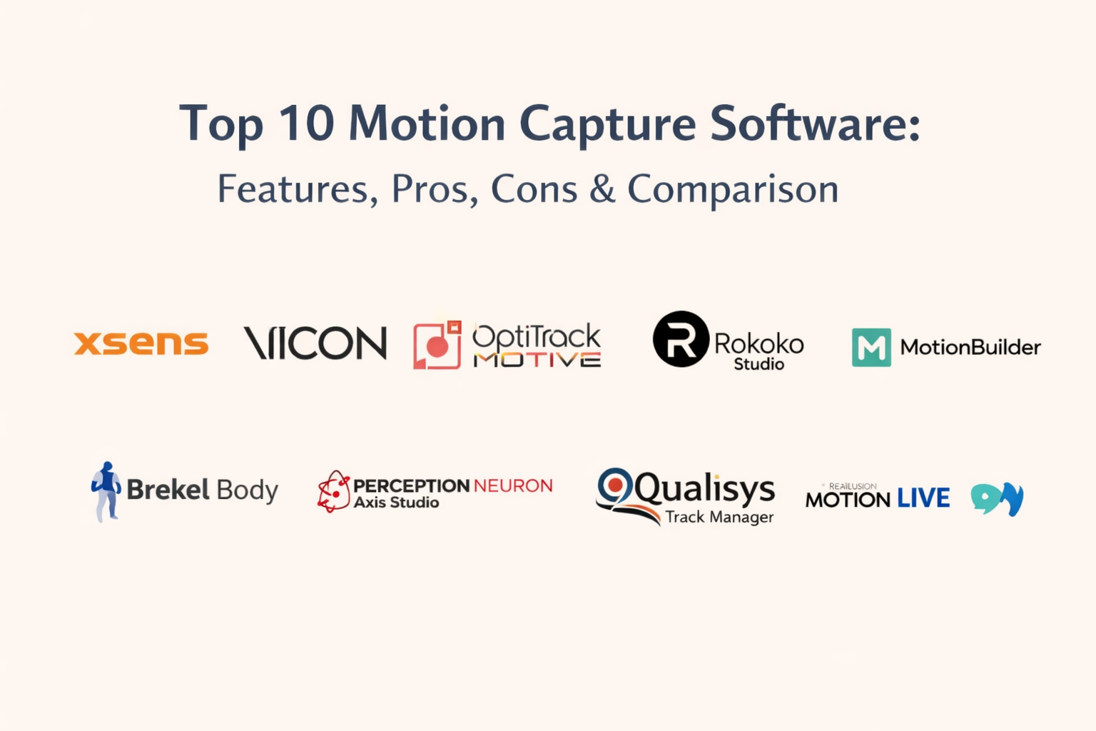 Top 10 Motion Capture Software: Features, Pros, Cons & Comparison ...