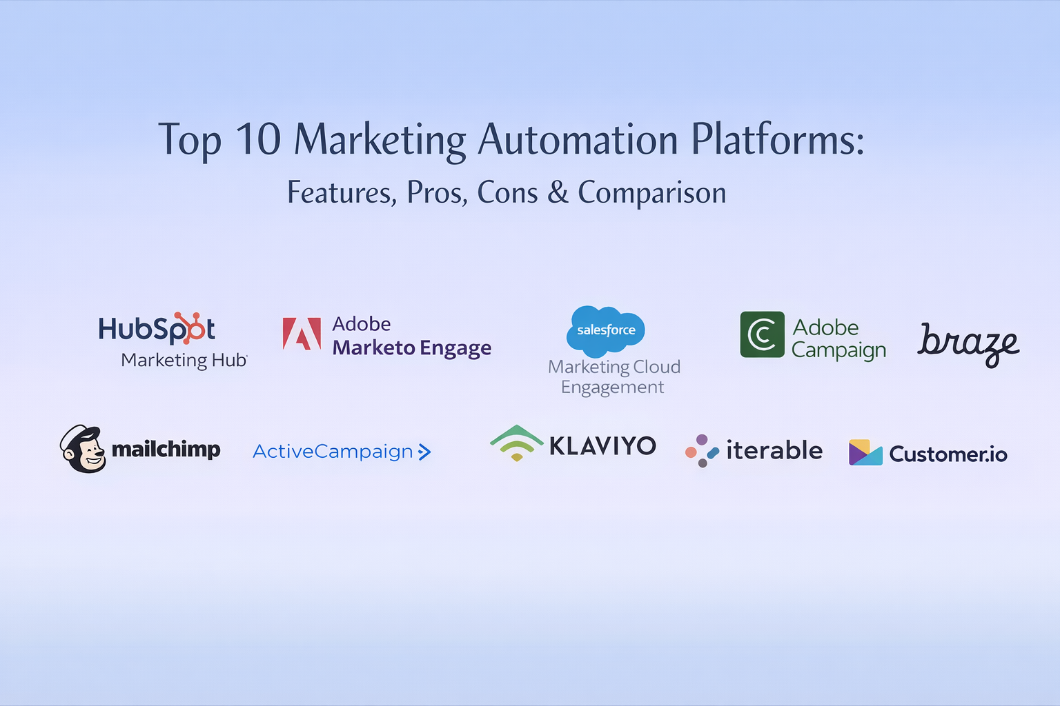 Top 10 Marketing Automation Platforms: Features, Pros, Cons ...