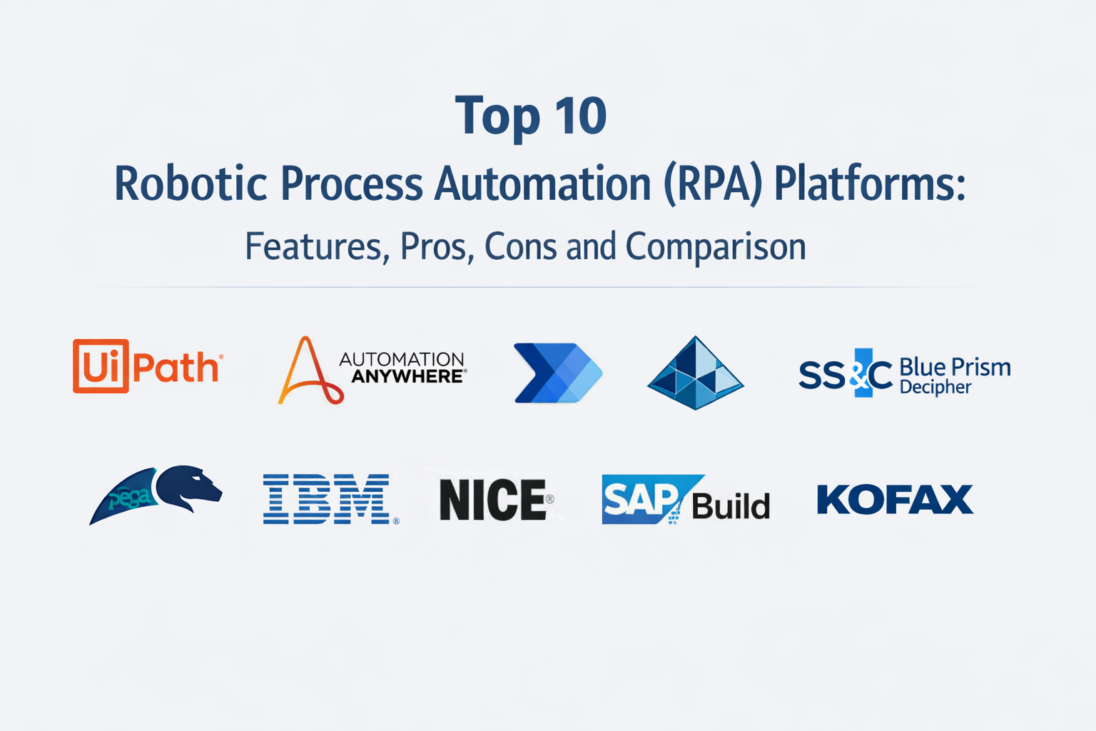 Top 10 Robotic Process Automation (RPA) Platforms: Features, Pros, Cons ...