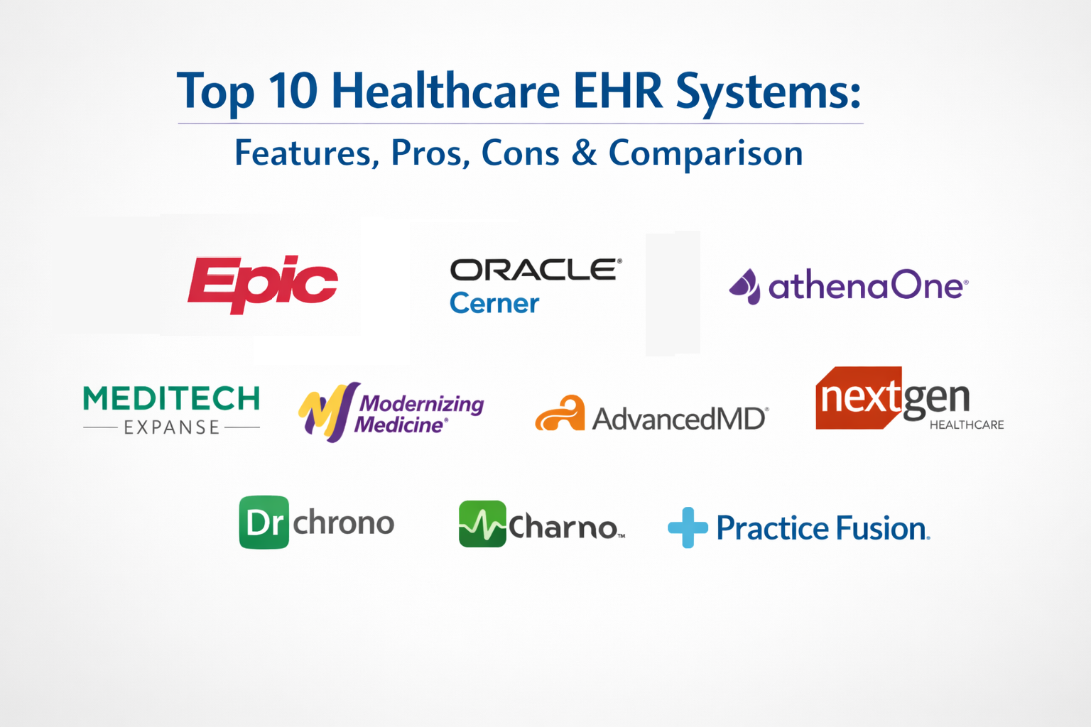 Top 10 Healthcare EHR Systems: Features, Pros, Cons & Comparison ...
