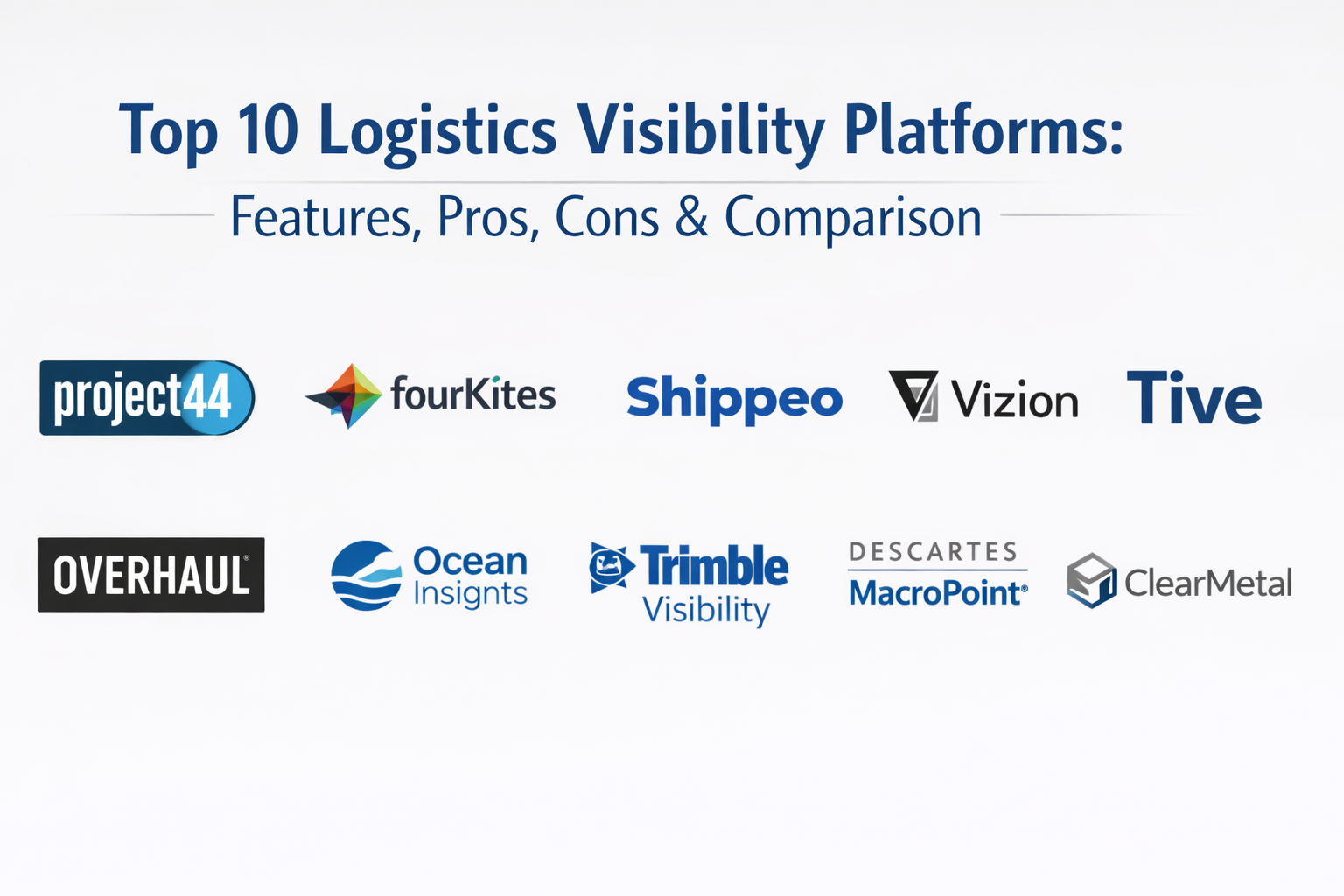 Top 10 Logistics Visibility Platforms: Features, Pros, Cons ...