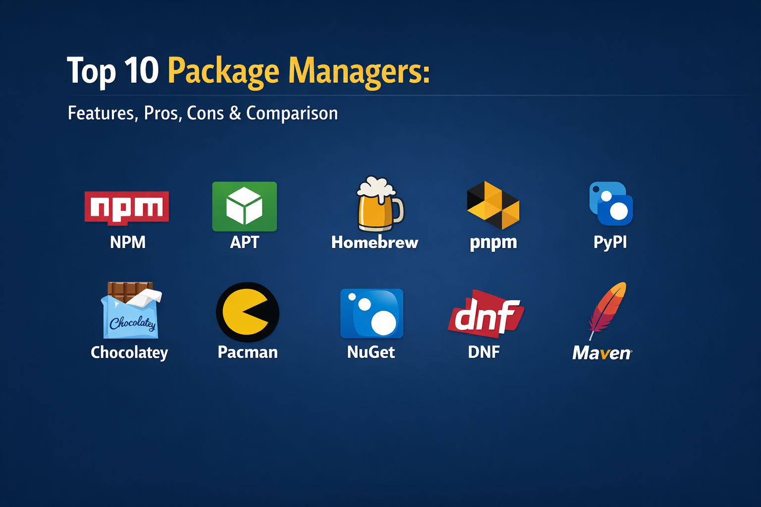 Top 10 Package Managers: Features, Pros, Cons & Comparison - DevOps ...