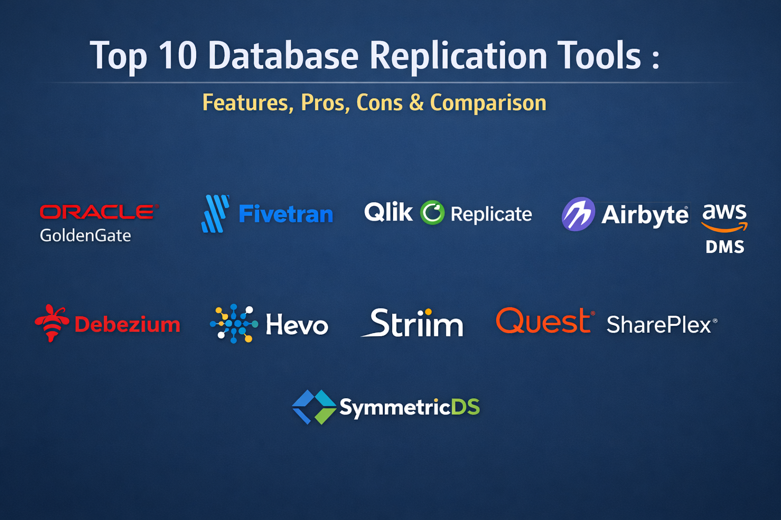 Top 10 Database Replication Tools: Features, Pros, Cons & Comparison ...