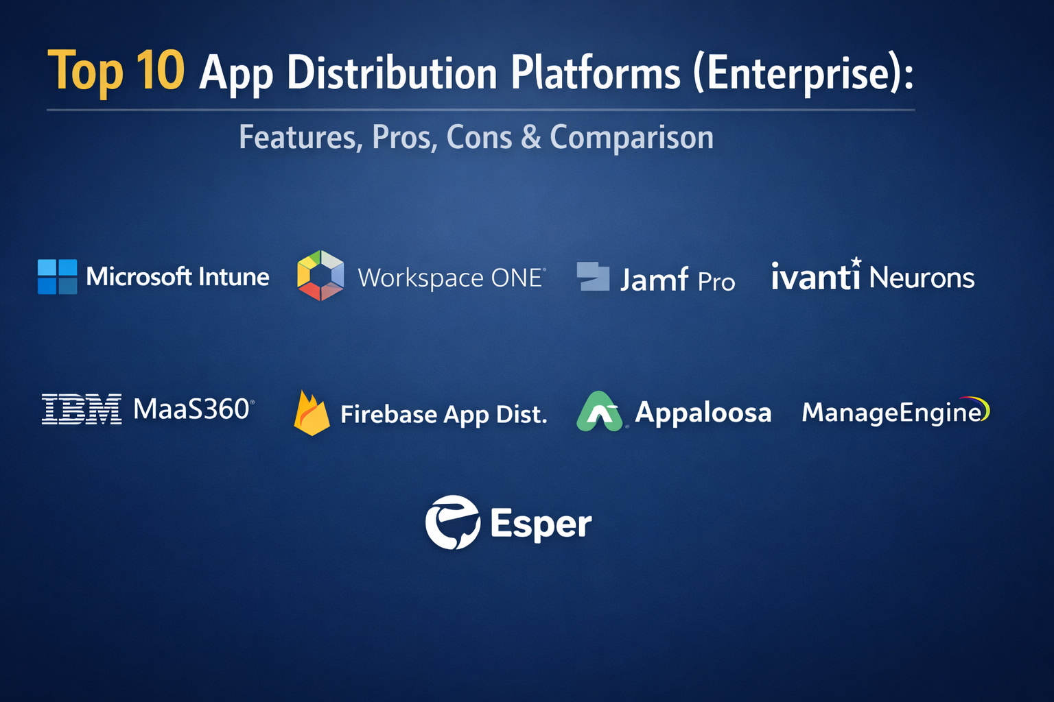 Top 10 App Distribution Platforms (Enterprise): Features, Pros, Cons ...