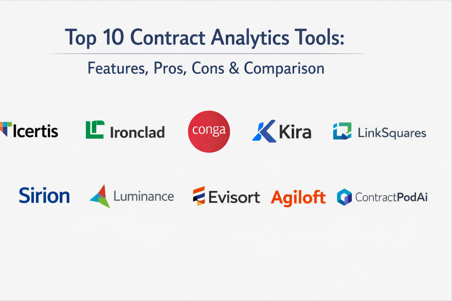 Top 10 Contract Analytics Tools: Features, Pros, Cons & Comparison ...