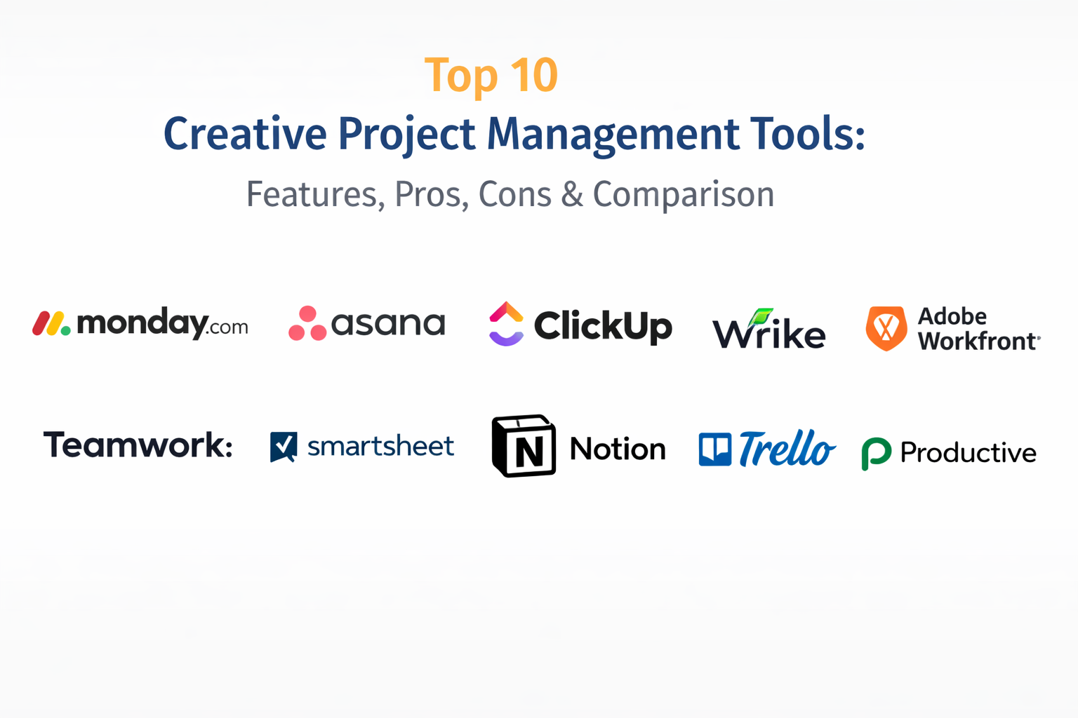 Top 10 Creative Project Management Tools: Features, Pros, Cons ...