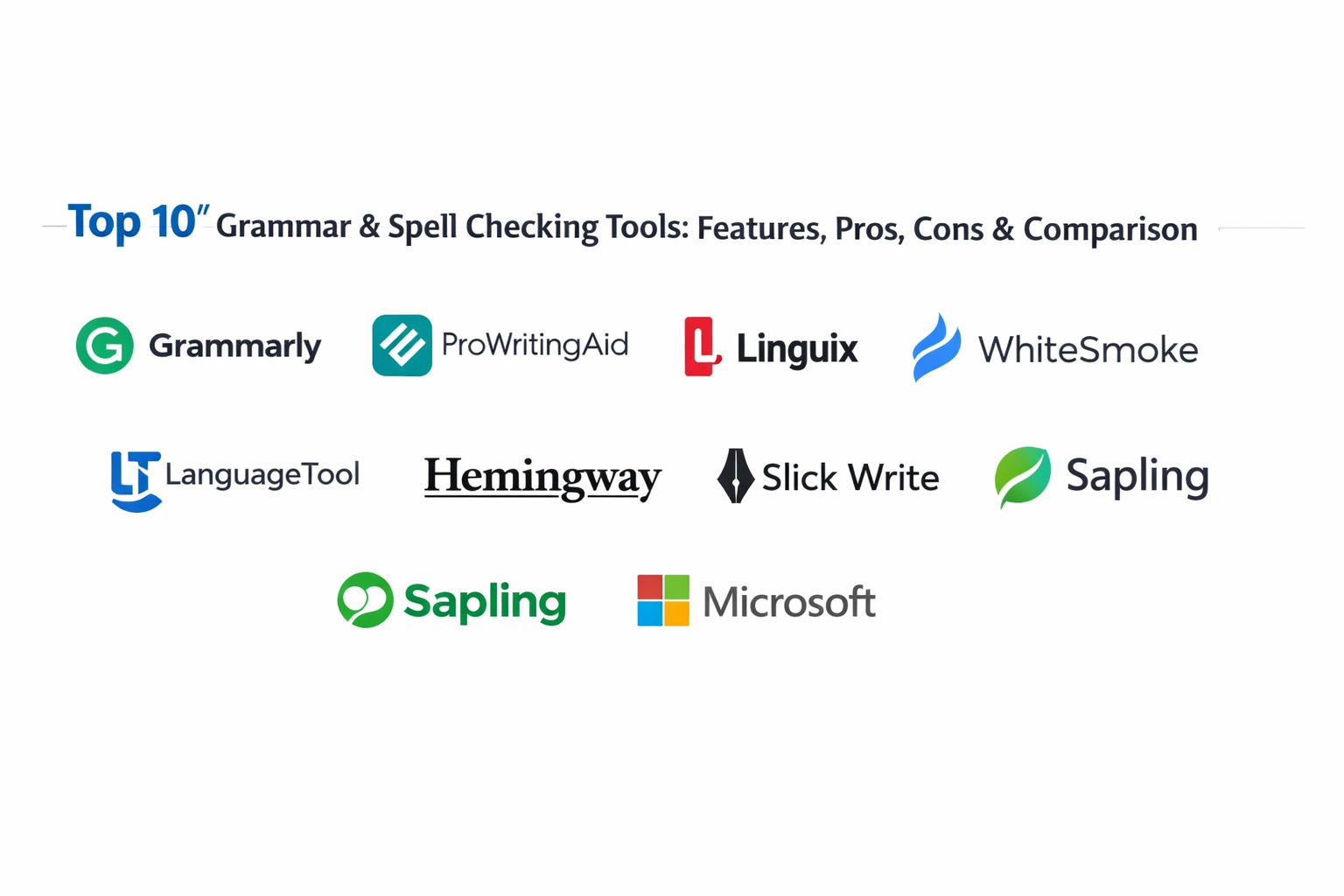 Top 10 Grammar & Spell Checking Tools: Features, Pros, Cons ...