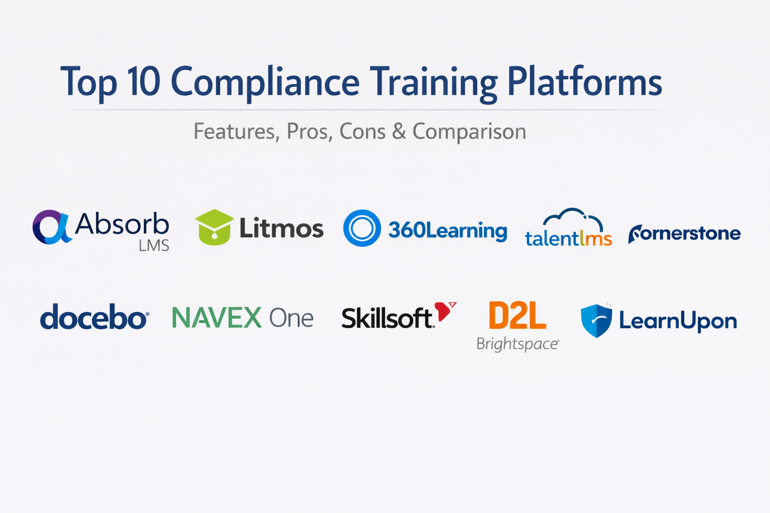 Top 10 Compliance Training Platforms: Features, Pros, Cons & Comparison ...