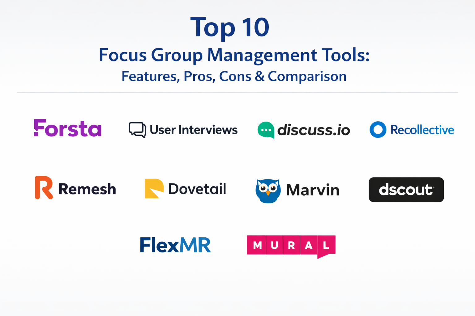 Top 10 Focus Group Management Tools: Features, Pros, Cons & Comparison ...