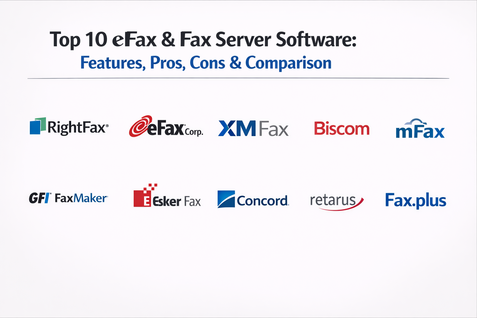 Top 10 eFax & Fax Server Software: Features, Pros, Cons & Comparison ...