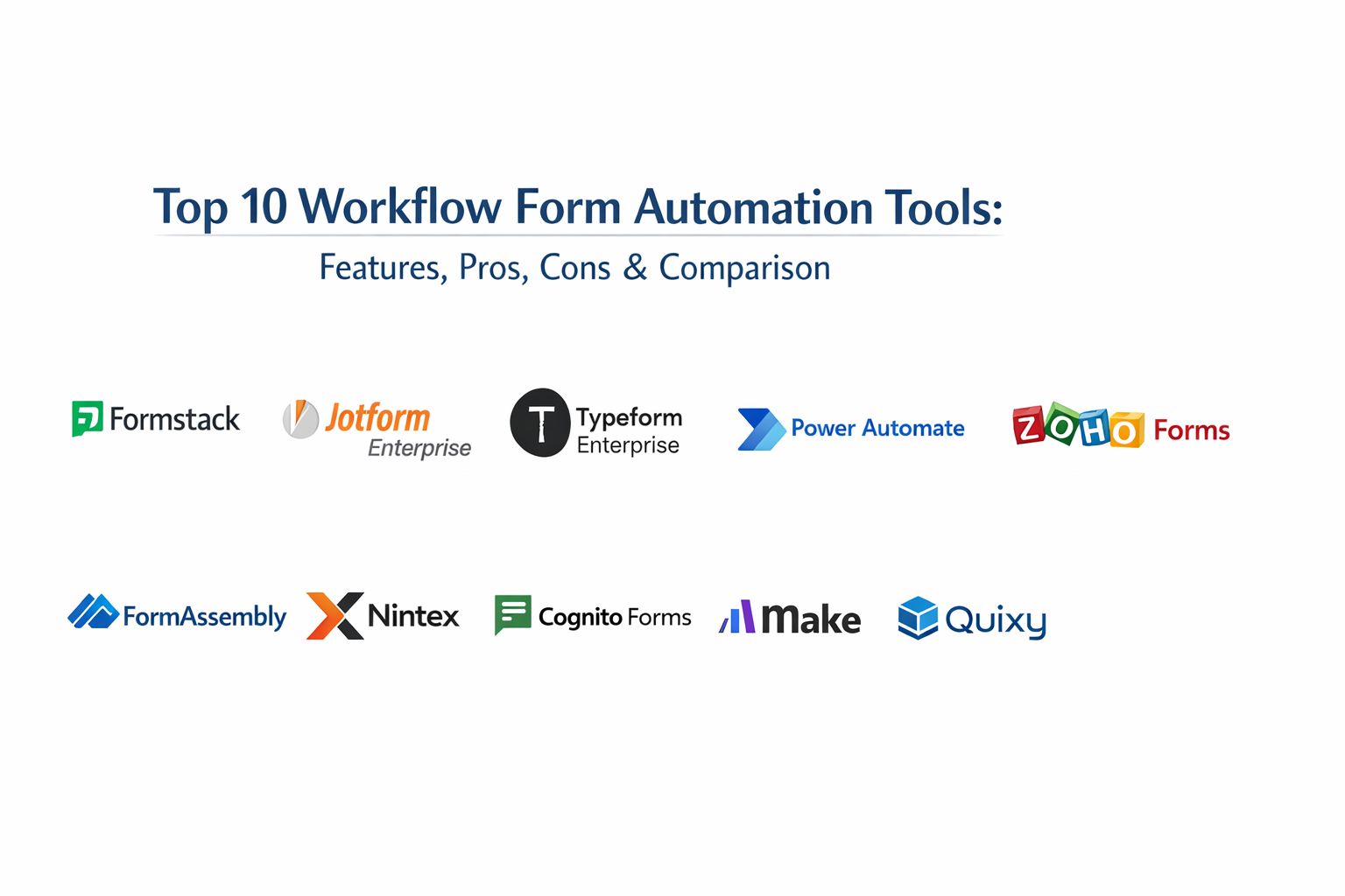 Top 10 Workflow Form Automation Tools: Features, Pros, Cons ...