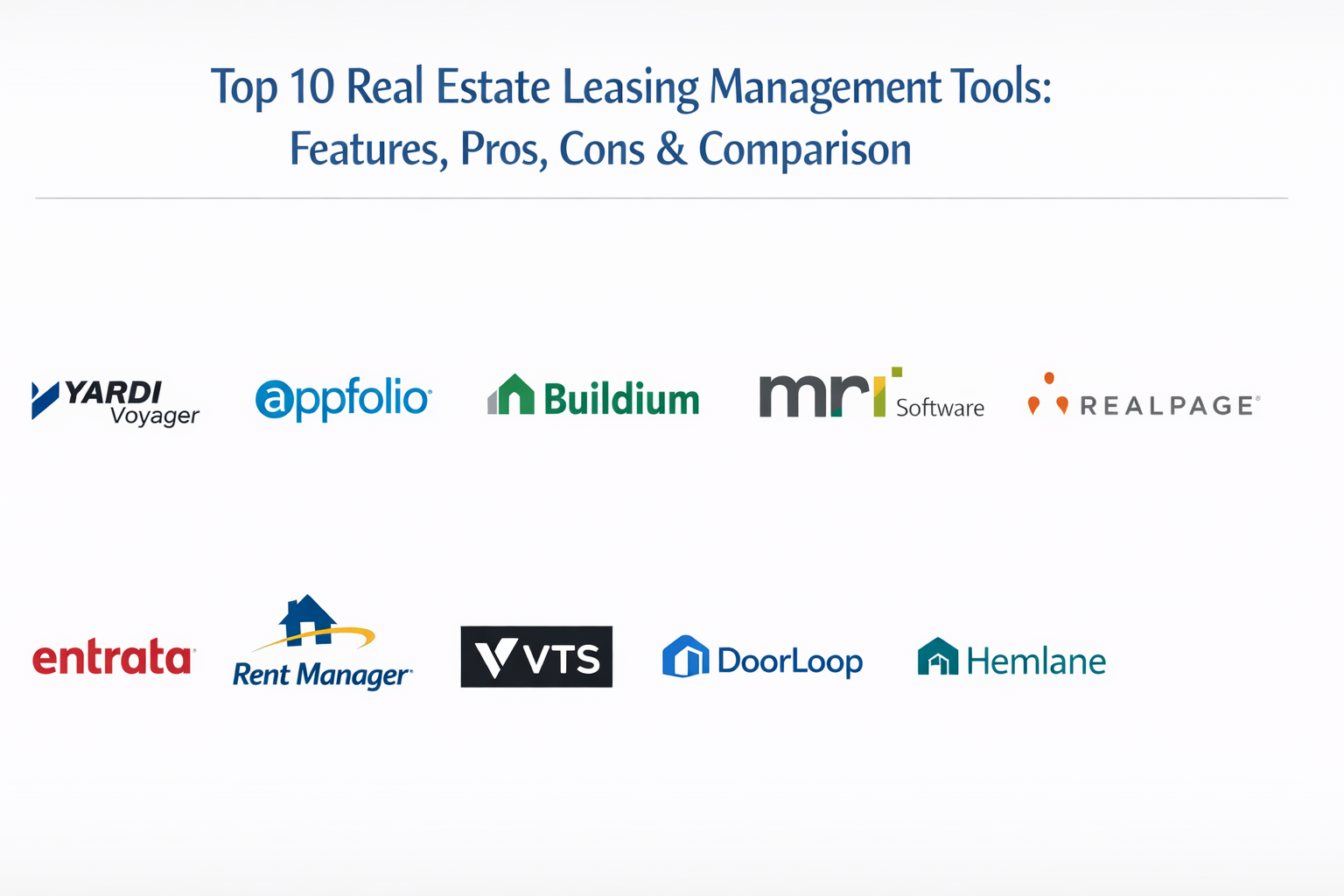 Top 10 Real Estate Leasing Management Tools: Features, Pros, Cons ...