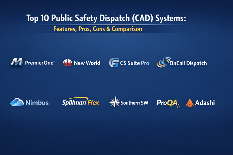 Top 10 Public Safety Dispatch (CAD) Systems: Features, Pros, Cons ...