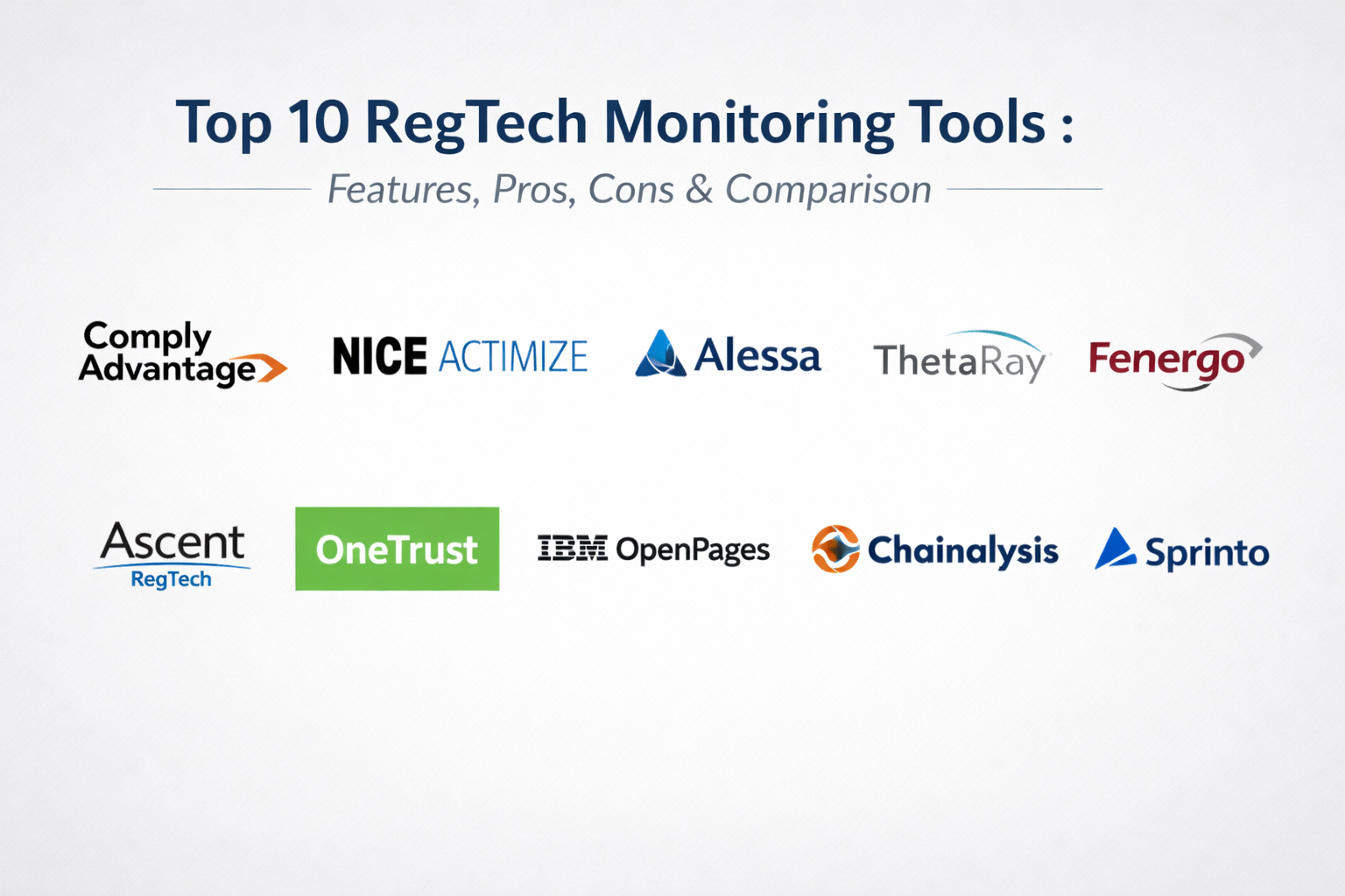 Top 10 RegTech Monitoring Tools: Features, Pros, Cons & Comparison ...