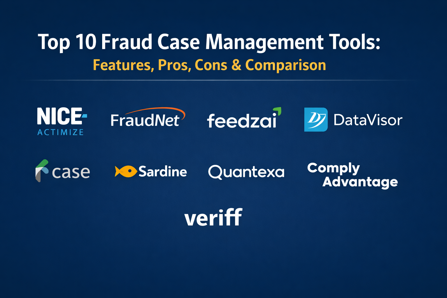 Top 10 Fraud Case Management Tools: Features, Pros, Cons & Comparison ...