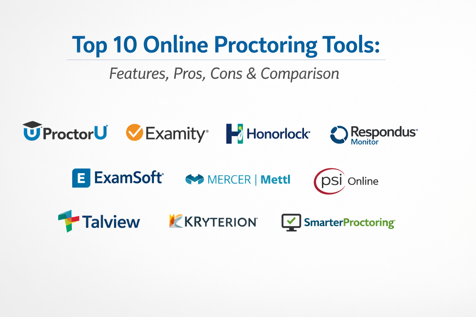 Top 10 Online Proctoring Tools: Features, Pros, Cons & Comparison ...