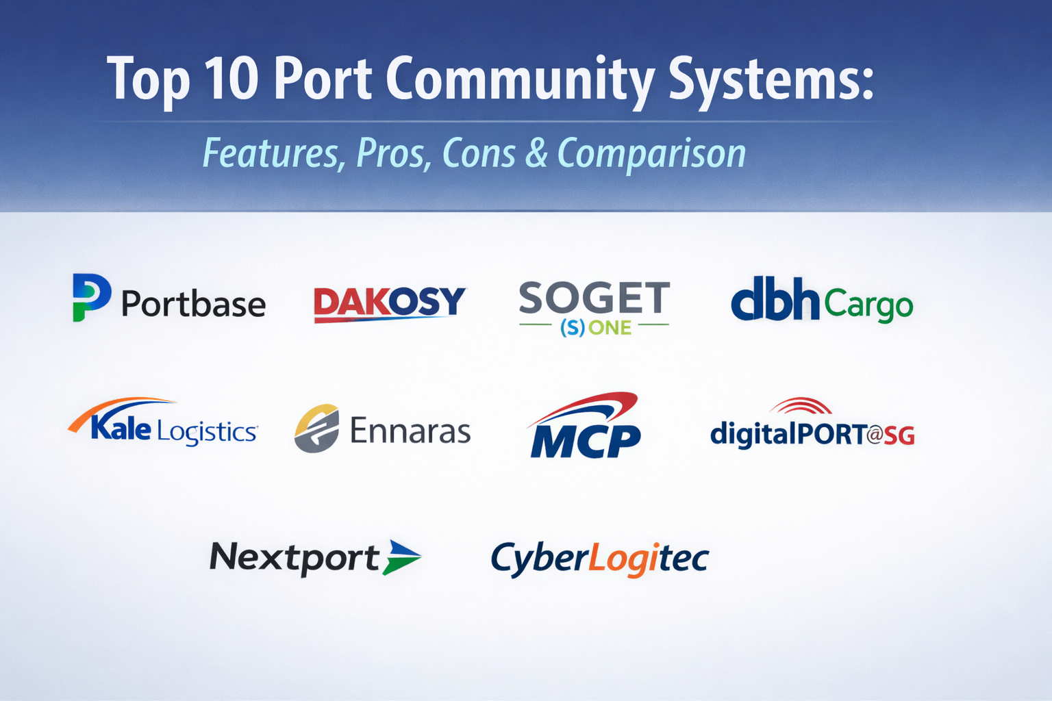 Top 10 Port Community Systems: Features, Pros, Cons & Comparison ...